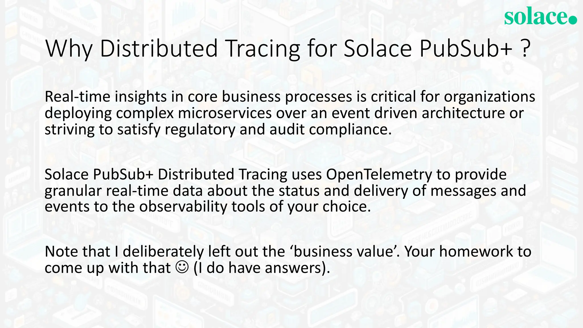 Solace Pubsub+ Distributed Tracing OpenTelemetry | PDF | Cloud Computing | Internet