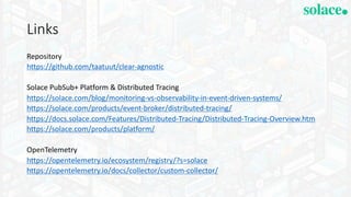 Solace Pubsub+ Distributed Tracing OpenTelemetry | PDF | Cloud Computing | Internet