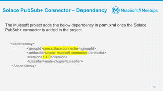 Unleash the Solace Pub Sub connector | Banaglore MuleSoft Meetup #31 | PPTX
