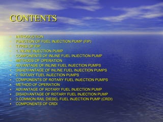 presentation of fuel injection pumps | PPT