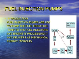 presentation of fuel injection pumps | PPT