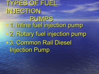 presentation of fuel injection pumps | PPT
