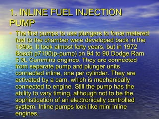 presentation of fuel injection pumps | PPT