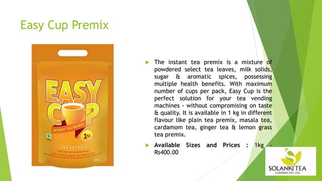 Solanki Tea Company Profile | PPT