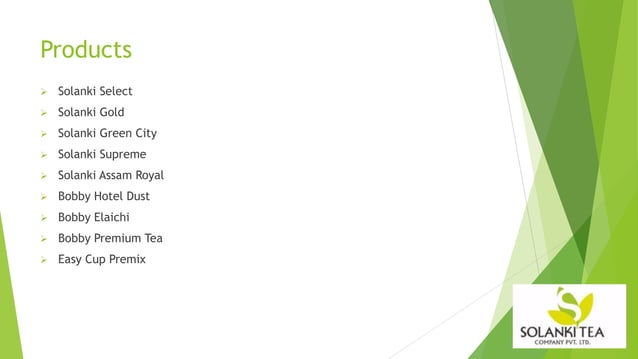 Solanki Tea Company Profile | PPT