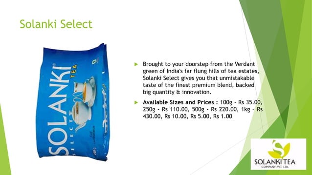 Solanki Tea Company Profile | PPT
