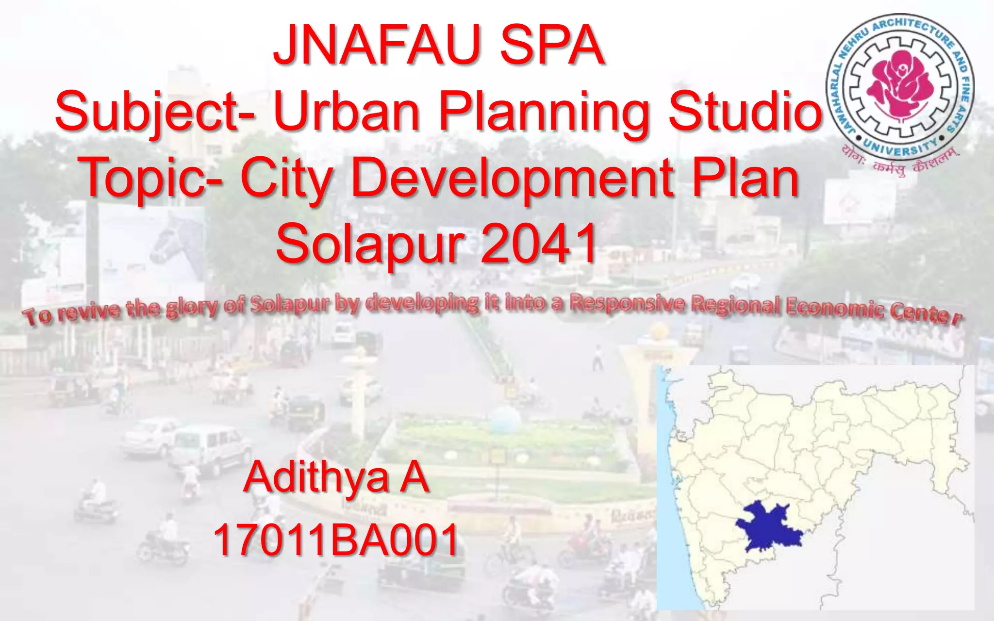 City Development Plan Solapur 2041 | PPTX