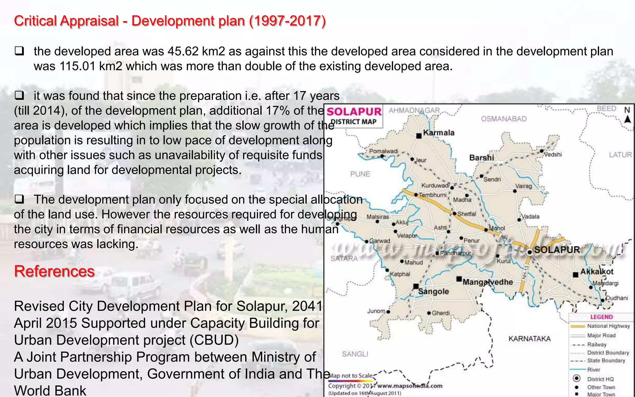 City Development Plan Solapur 2041 | PPTX