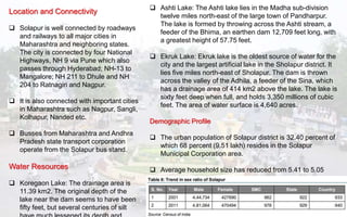 City Development Plan Solapur 2041 | PPTX
