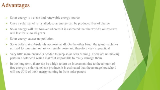 Solar energy(Renewable source) | PPTX