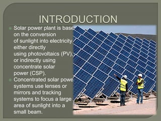 Solar power plants | PPT