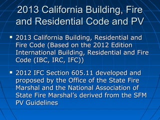 Solar PV fire safety | PPT