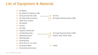 presentations for the project of solar energy | PPTX