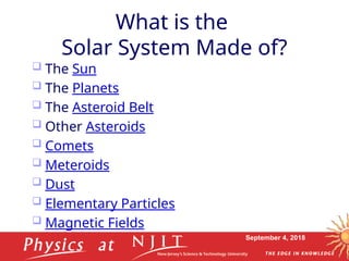 Solar System Presentation for school students | PPTX