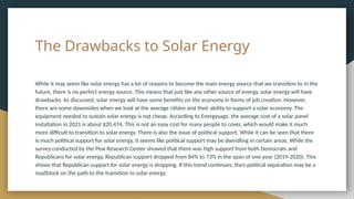 Solar Power Presentation 21.2 - Clean Energy today | PPT