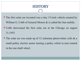 Solar cars | PPT