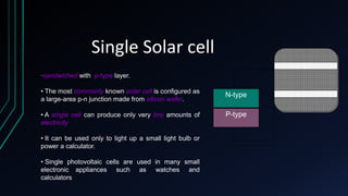 Solar cell | PPTX | Chemistry | Science
