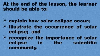 Understanding Solar Eclipses: Types, Formation, and Scientific ...