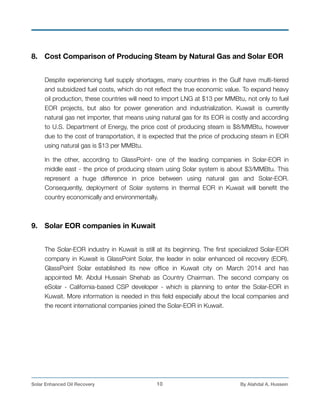 Solar Enhanced Oil Recovery | PDF