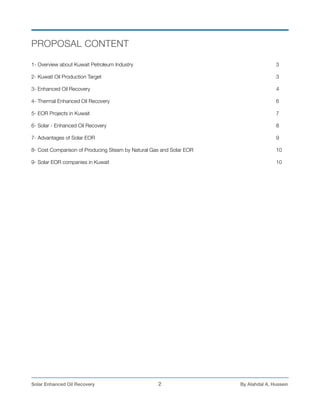 Solar Enhanced Oil Recovery | PDF