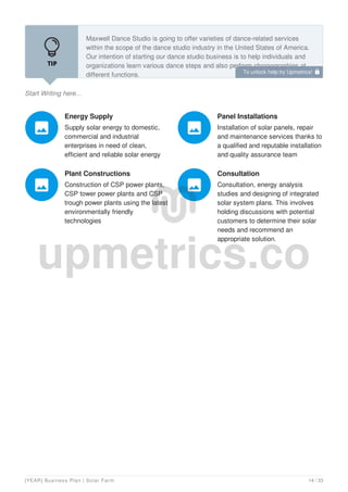 Solar farm business plan example | PDF