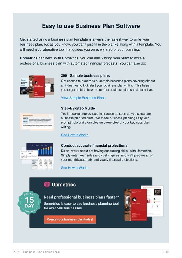 Solar farm business plan example | PDF | Gas and Electric | Home Utilities