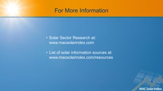 Solar investment-case-mac-solar | PPT