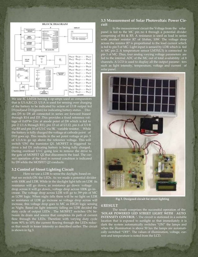 Solar powered led street lighting | PPTX