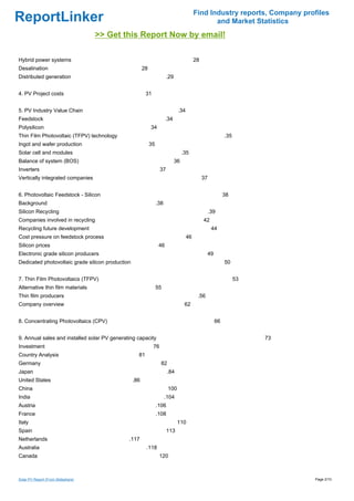 Solar PV Report | PDF