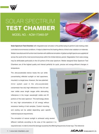 Solar spectrum-test-chamber | PDF