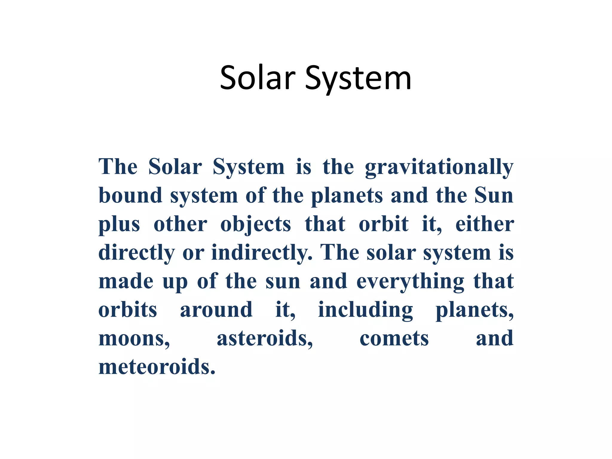 Solar system ,stars,moons,planets,detail of planets | PPTX