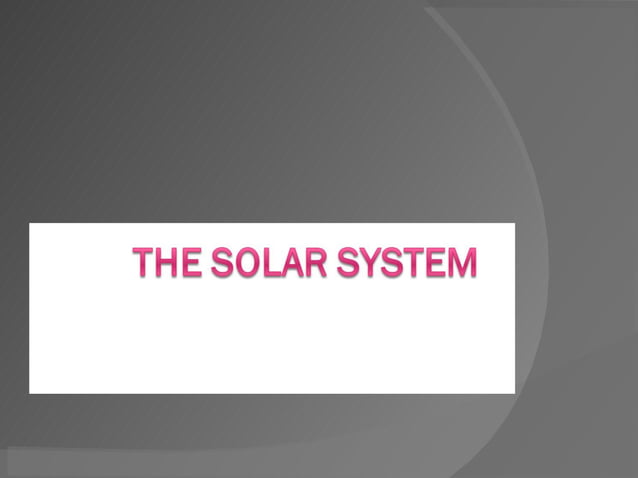 Solar System Powerpoint Lesson | PPT