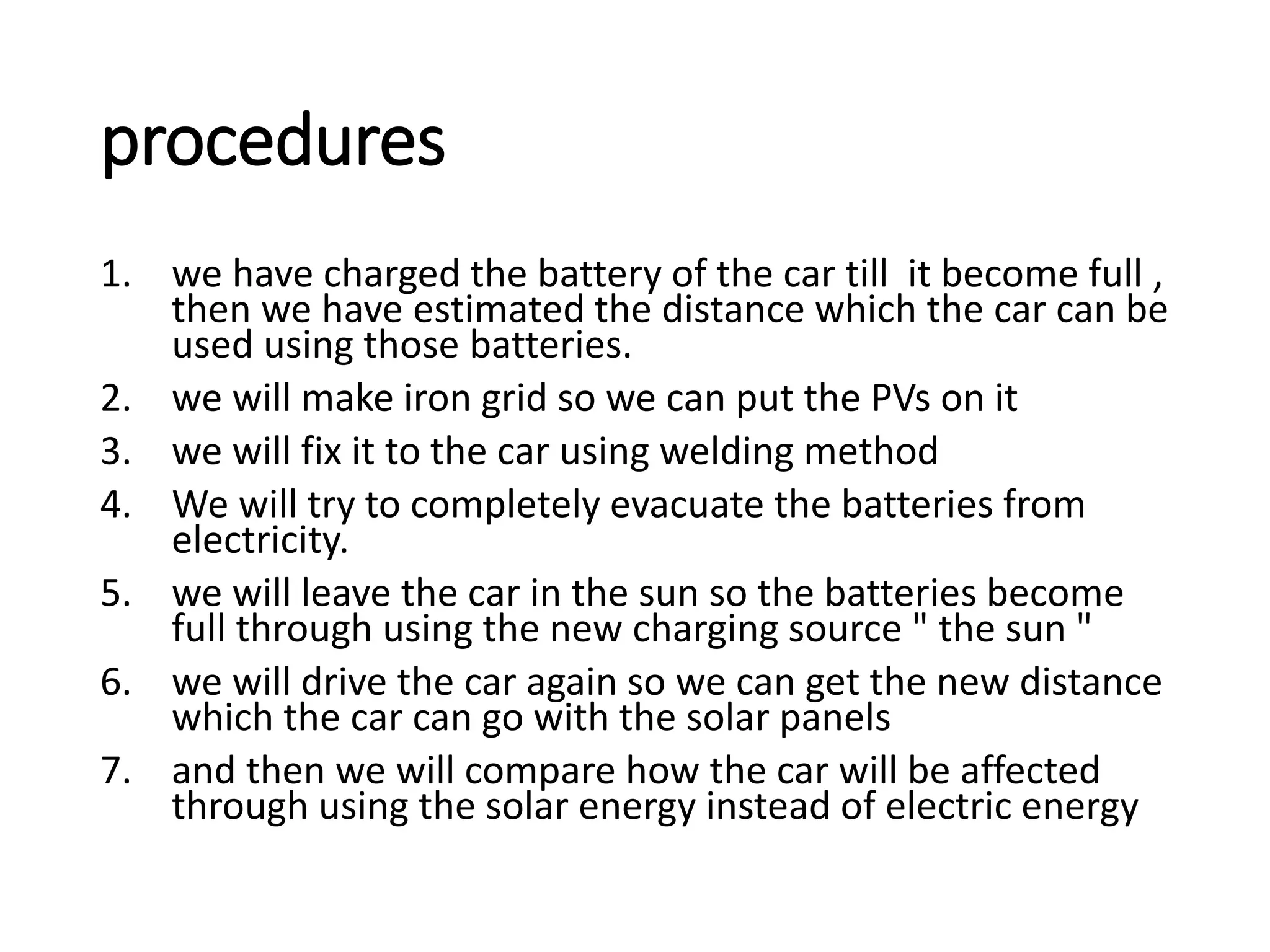 Solar vehicle-presentation | PPTX