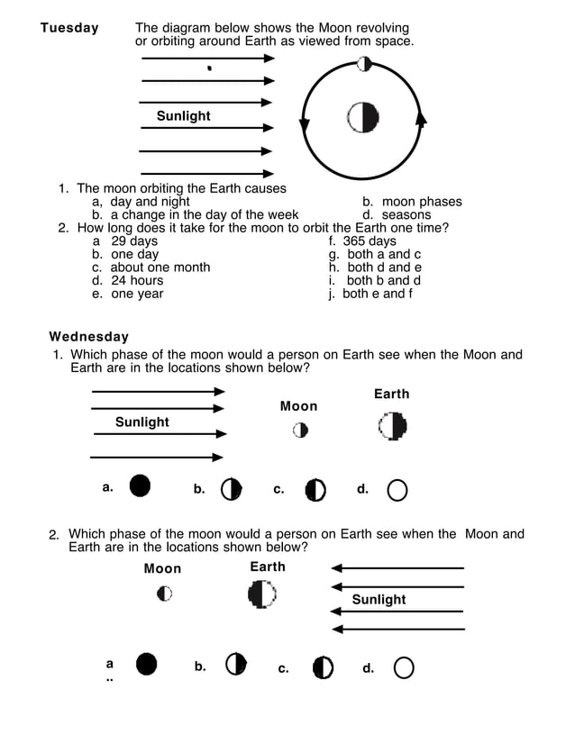 Solar: about the moon (worksheet 6) | PDF | Astrology | Religion ...