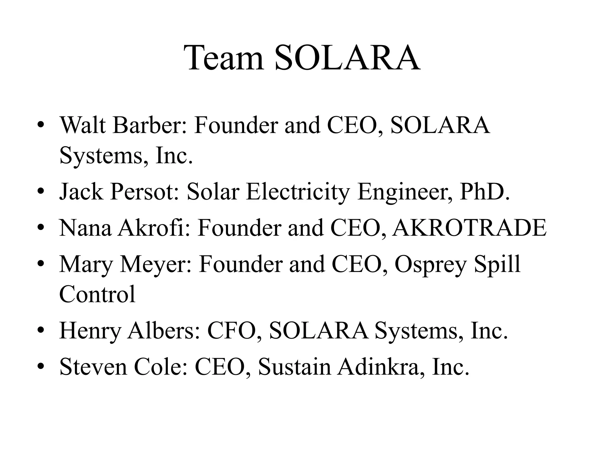 Solara investor presentation | PPTX