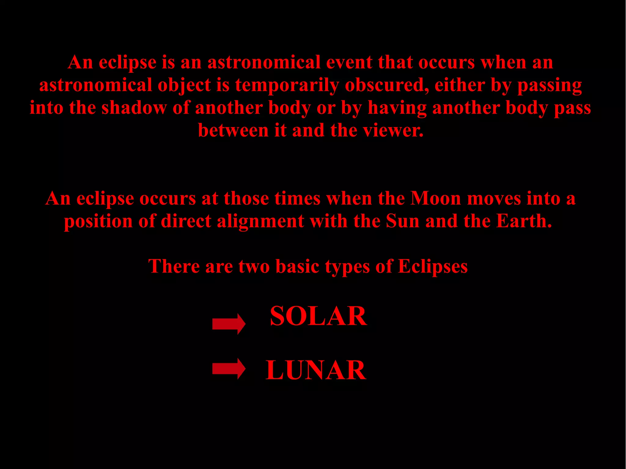 Solar and lunar eclipse | ODP | Space and Astronomy | Science