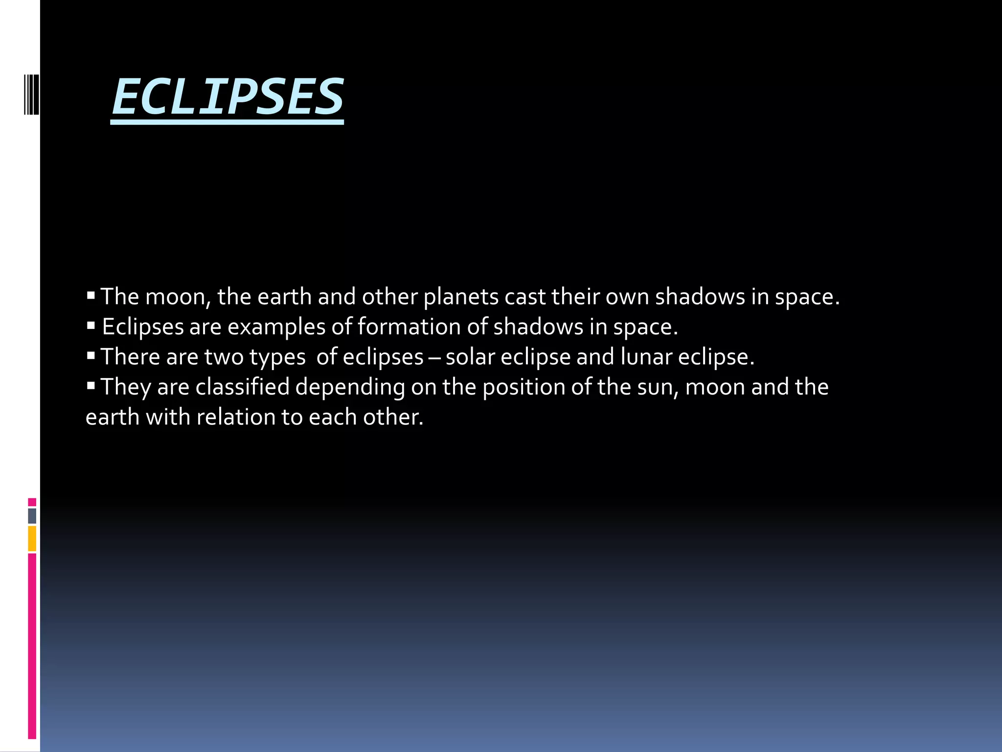 Solar and lunar eclipse | PPTX