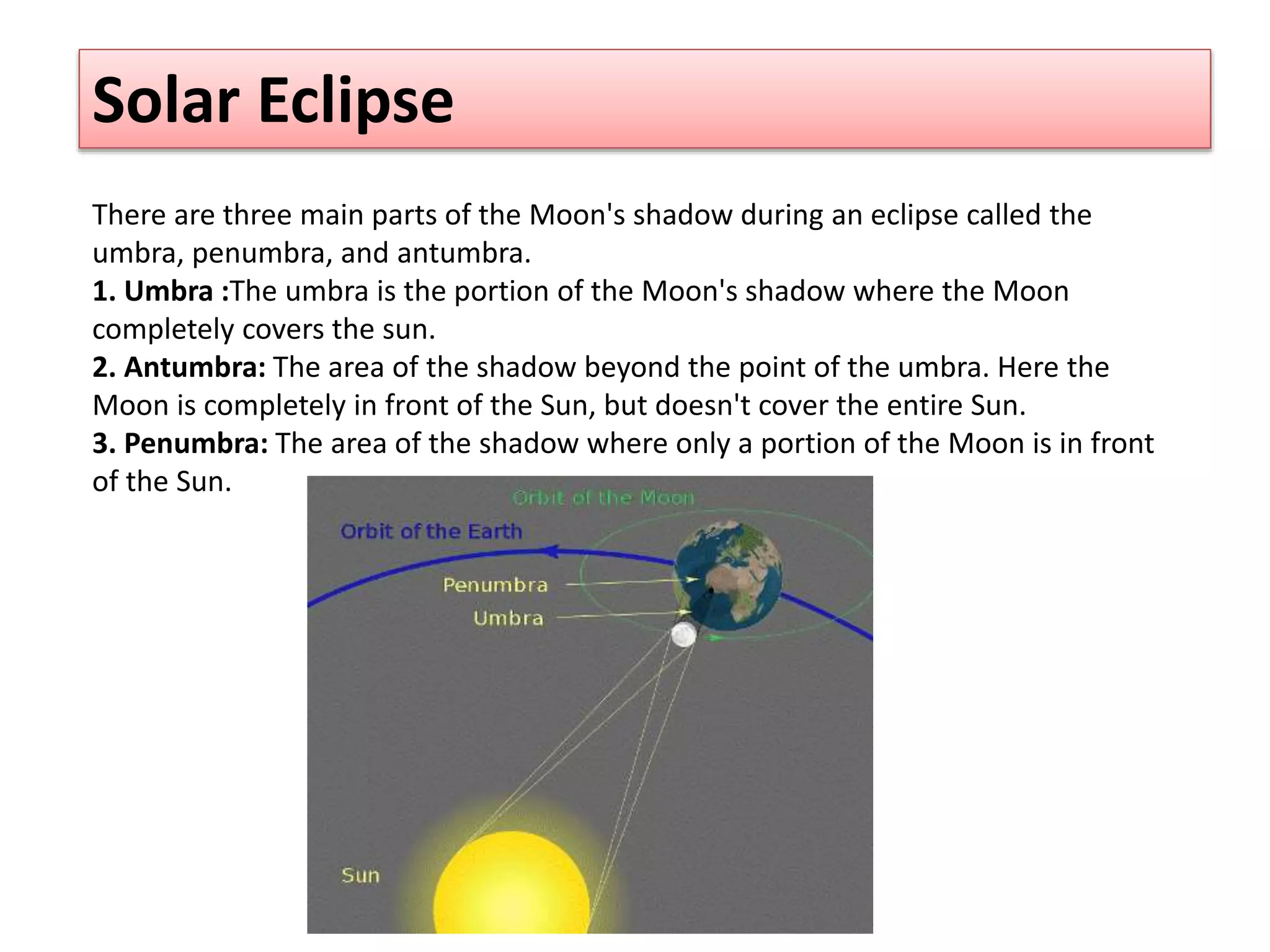 Solar and lunar eclipses | PPTX