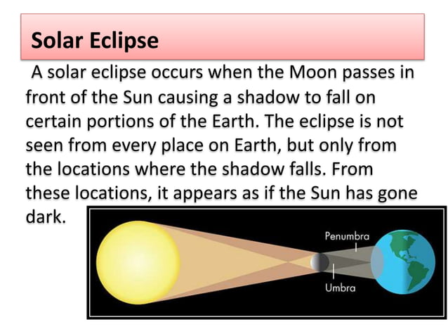 Solar and lunar eclipses | PPTX