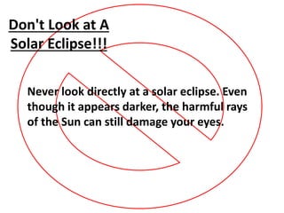 Solar and lunar eclipses | PPTX