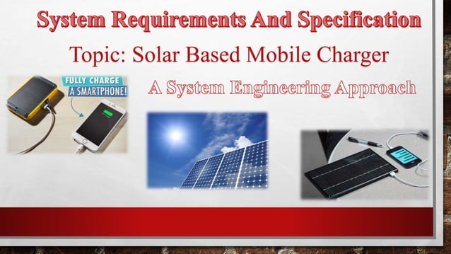 Solar based mobile charger | PPT
