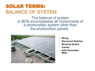 Solar Basics Core (System Design & Technology) | PPT