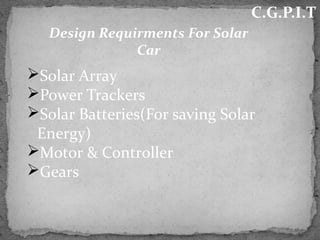 Solar car | PPS