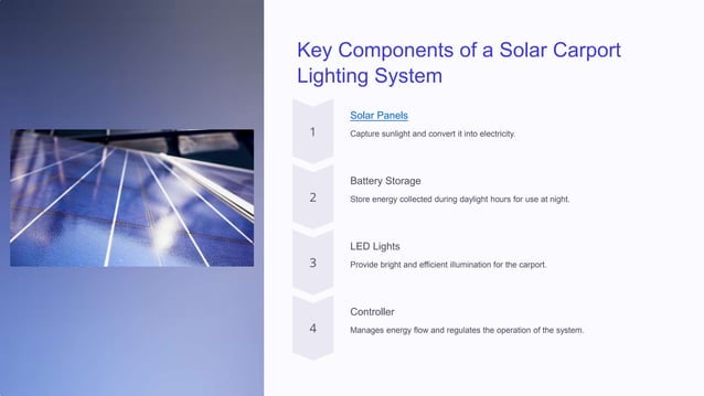 Outdoor lighting for carports- Sun-In-One | PPT
