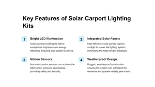 Solar Carport Lighting Kits - Sun In One | PPTX | Power and Energy ...