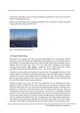 Solar car Design Report | PDF