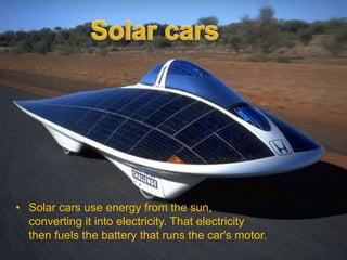 Solar cars | PPTX