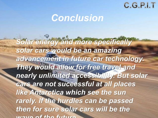 Solar Car Working Model | PPT