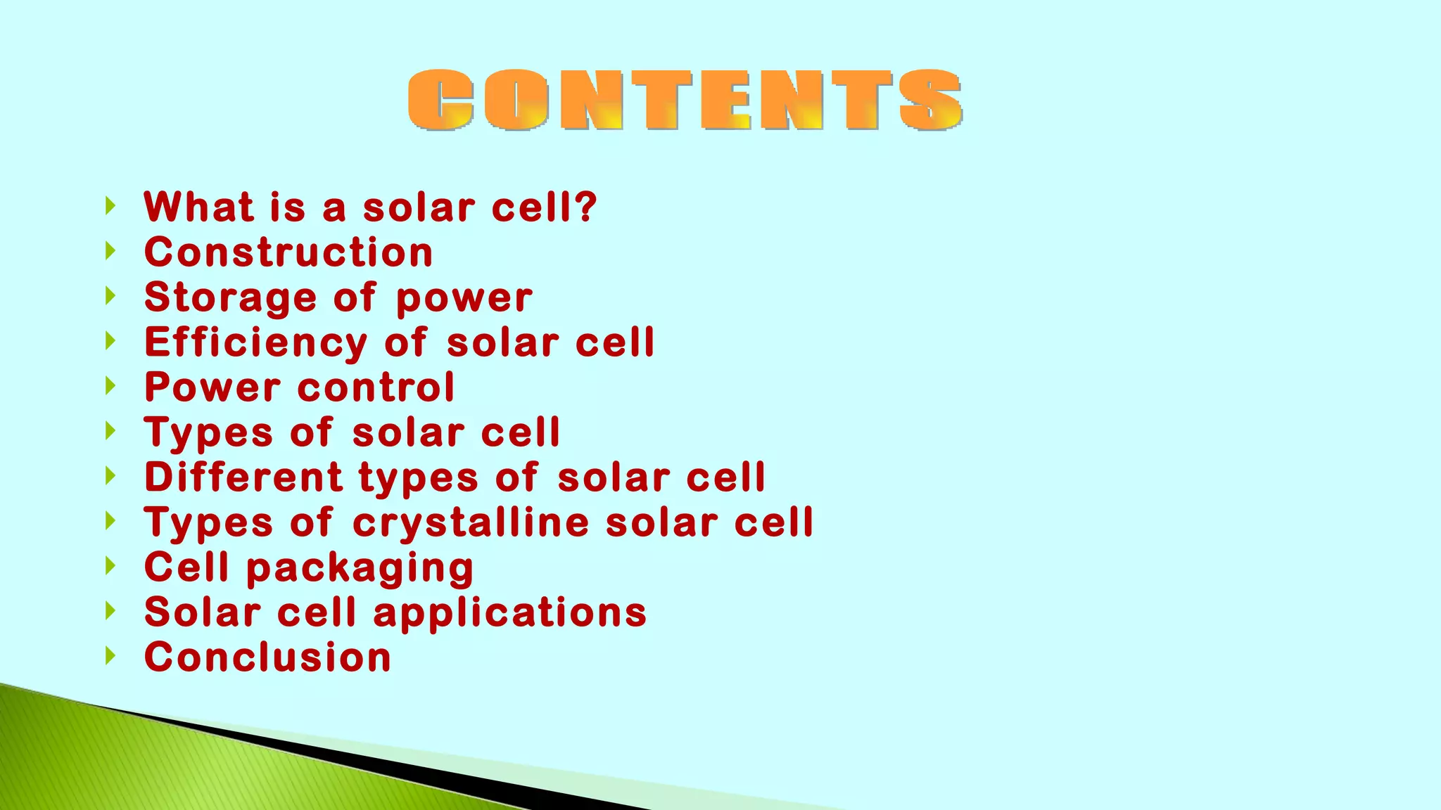 Solar cell | PPT