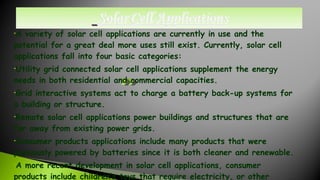 Solar cell | PPT